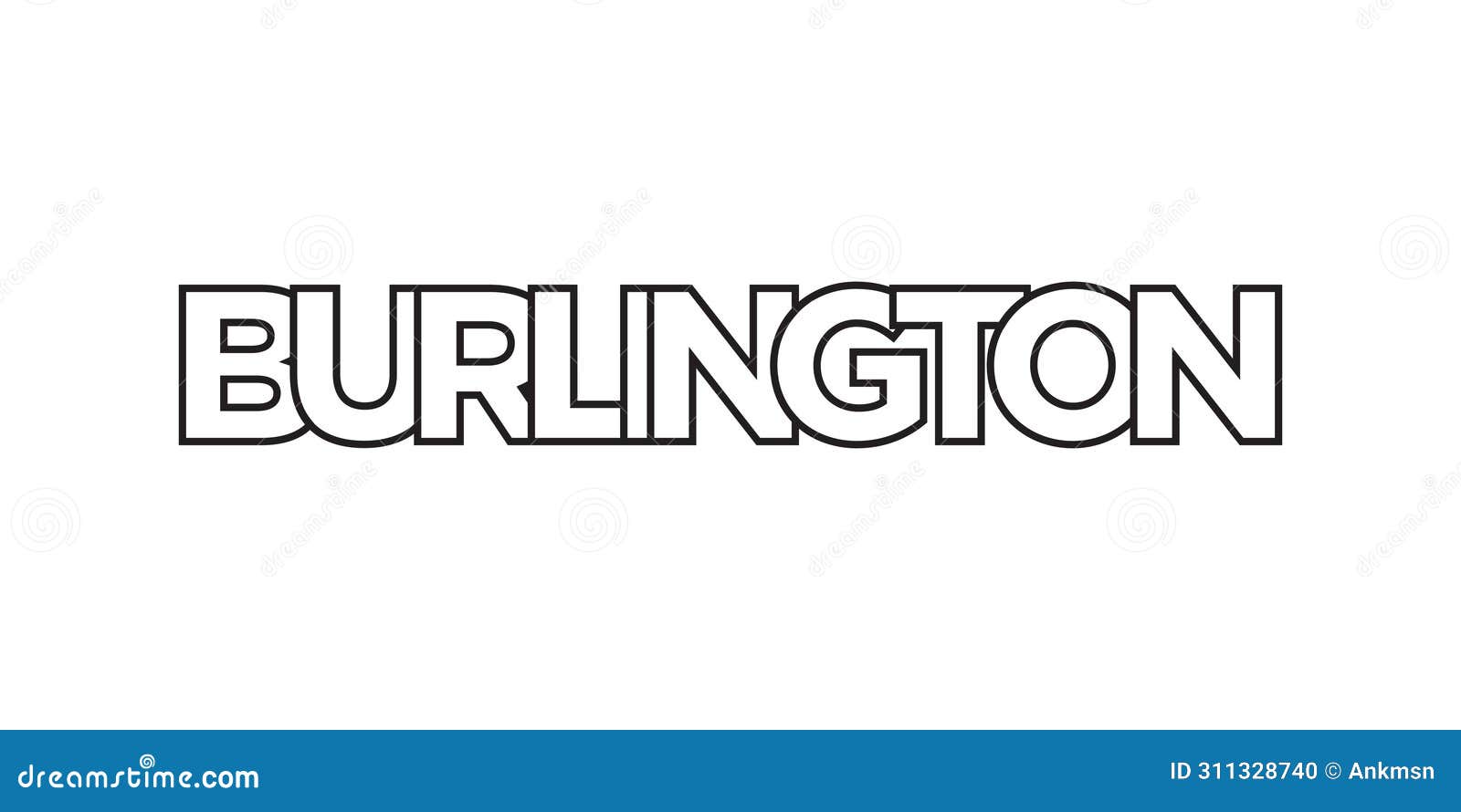 Burlington in the Canada Emblem. the Design Features a Geometric Style ...