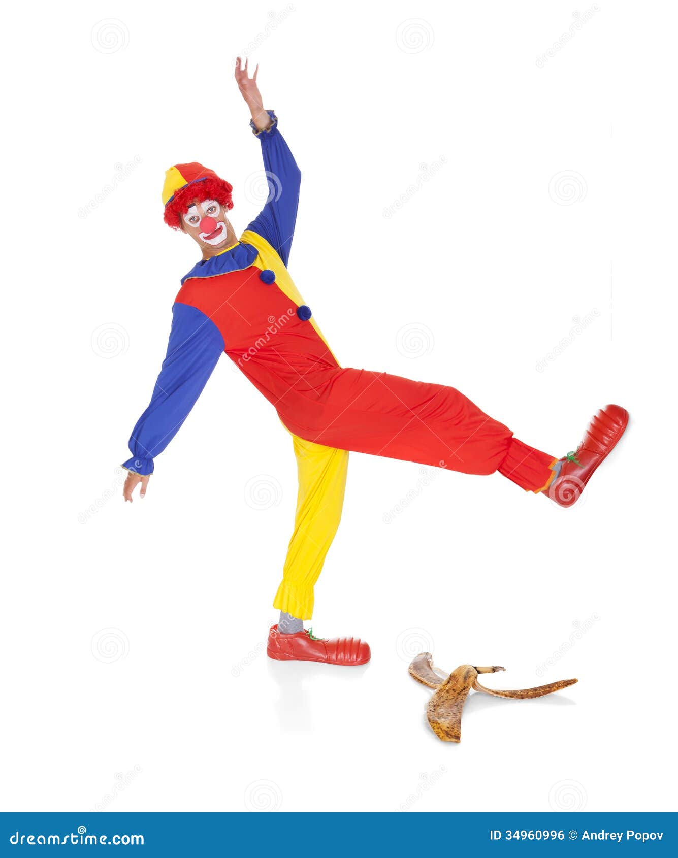 Burlone circa da cadere fotografia stock. Immagine di giullare - 34960996