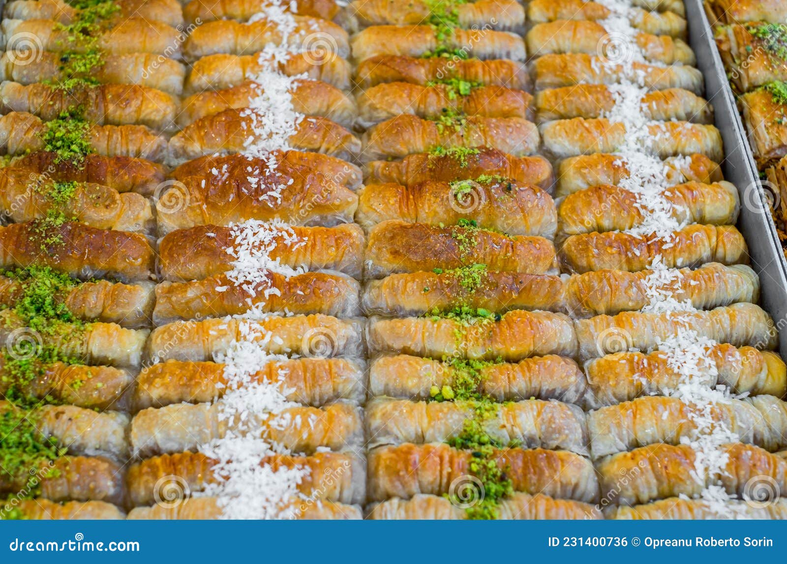 Burma Baklava, Turkish Dessert Sweet Stock Photo - Image of nest, green ...