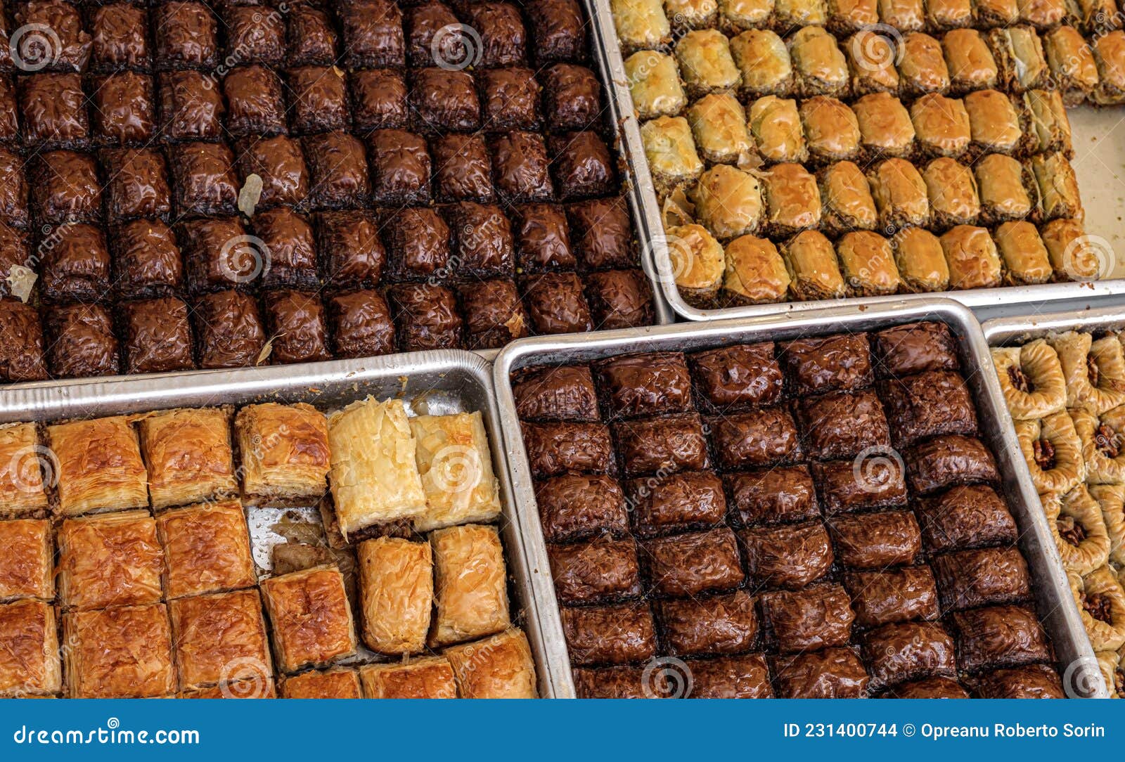 Burma Baklava, Turkish Dessert Sweet Stock Photo - Image of middle ...
