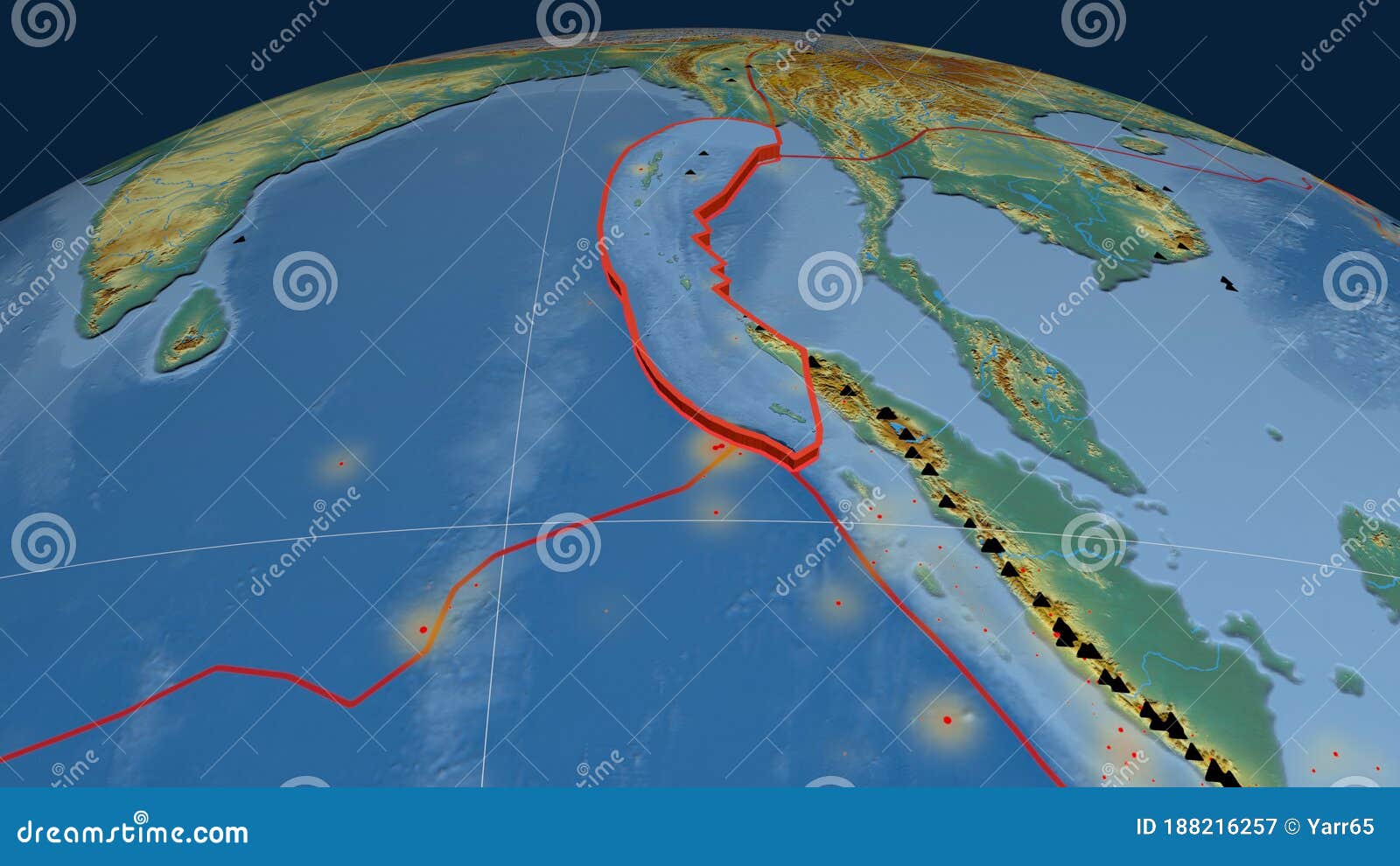 Burma Plate Extruded - Relief Stock Illustration - Illustration of ...