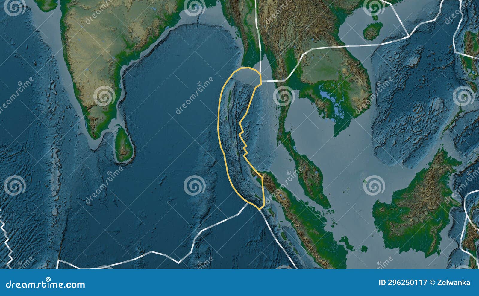 Burma Plate Outlined. Fahey. Physical Stock Illustration - Illustration ...