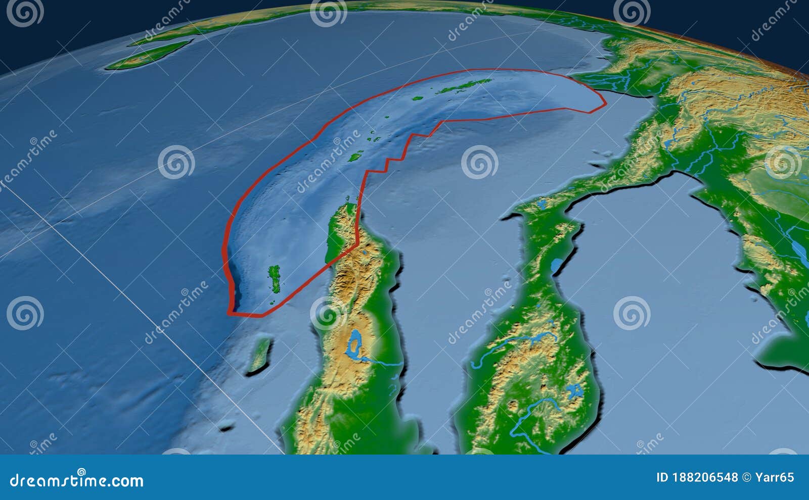 Burma Plate Outlined - Physical Stock Illustration - Illustration of ...