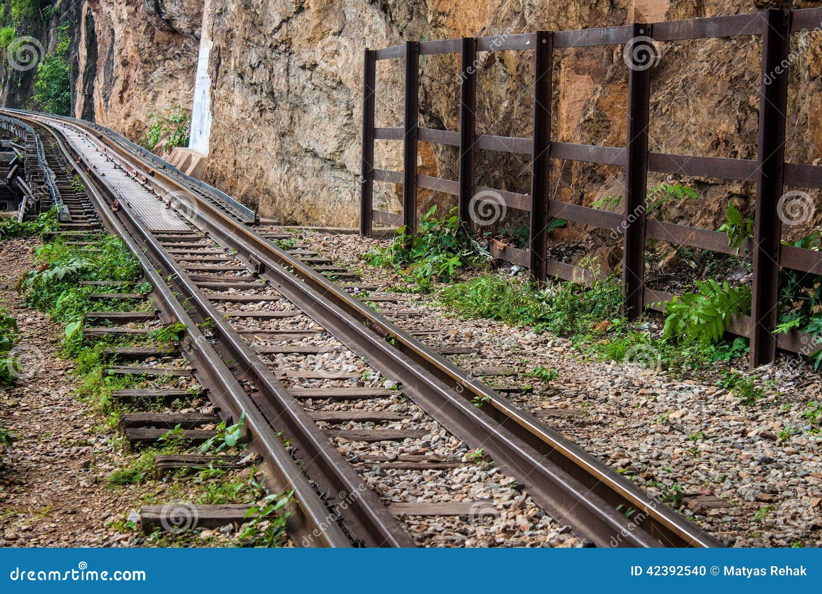 Burma Railway At Kanchanaburi.The Burma Railway, Also Known As The ...