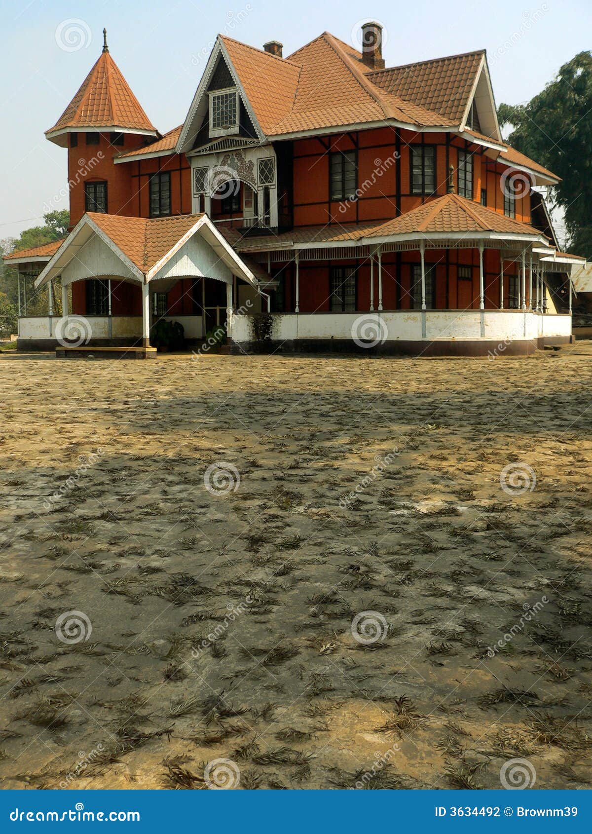 Burma. Restored Colonial House Stock Photo - Image of veranda, spacious ...
