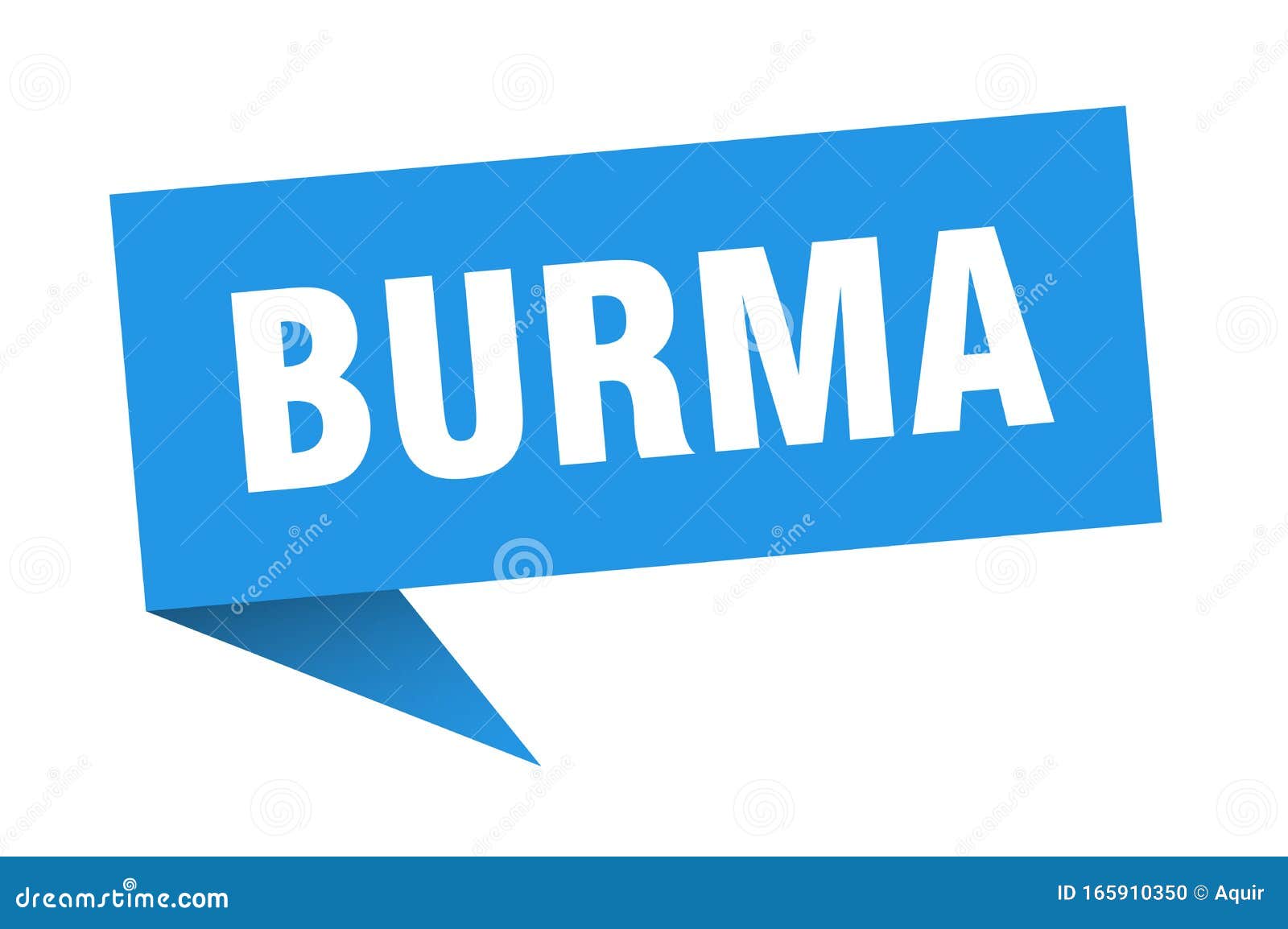 Burma Sticker. Burma Signpost Pointer Sign Stock Vector - Illustration ...