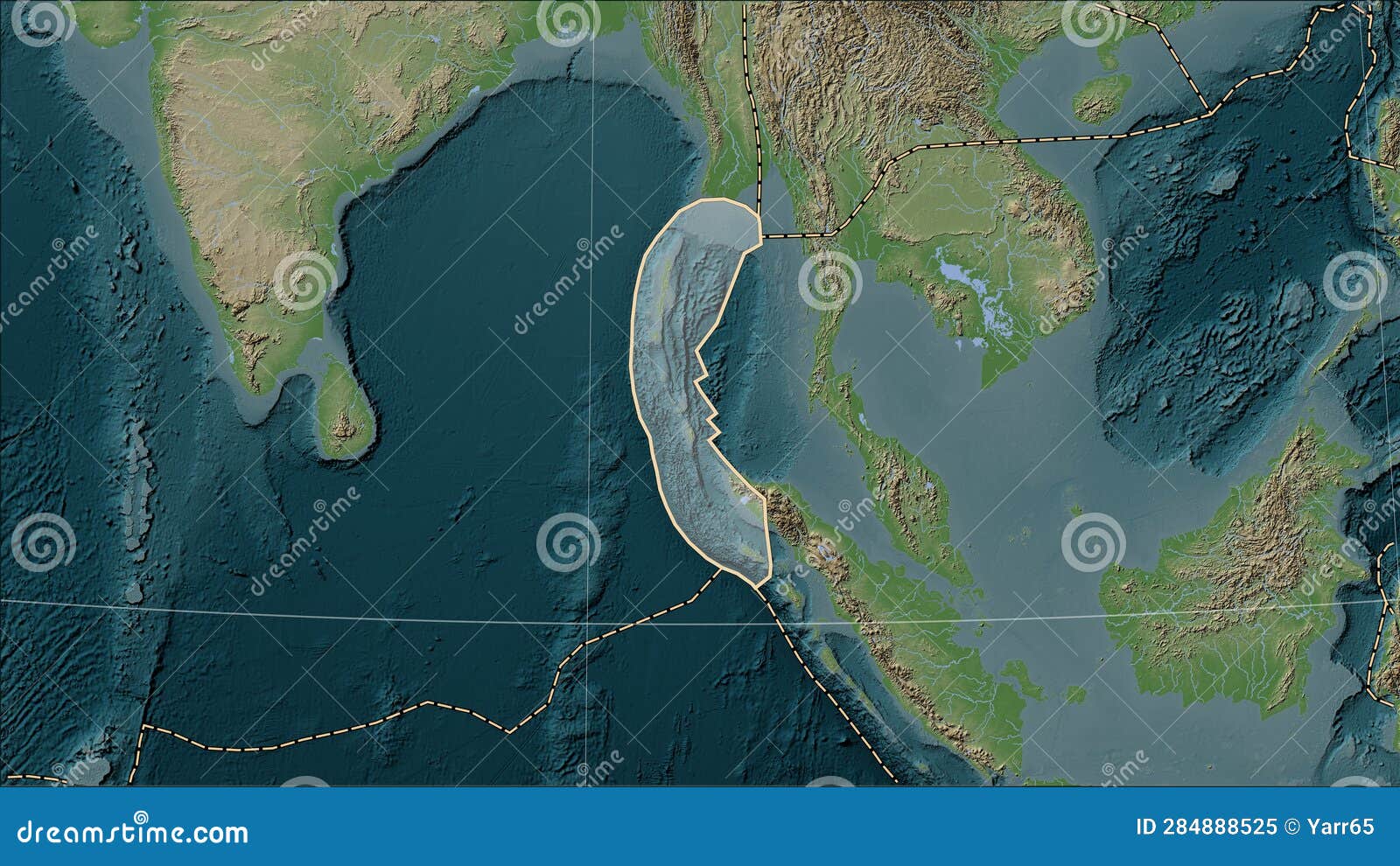 Burma Plate - Boundaries. Wiki Map Stock Illustration - Illustration of ...