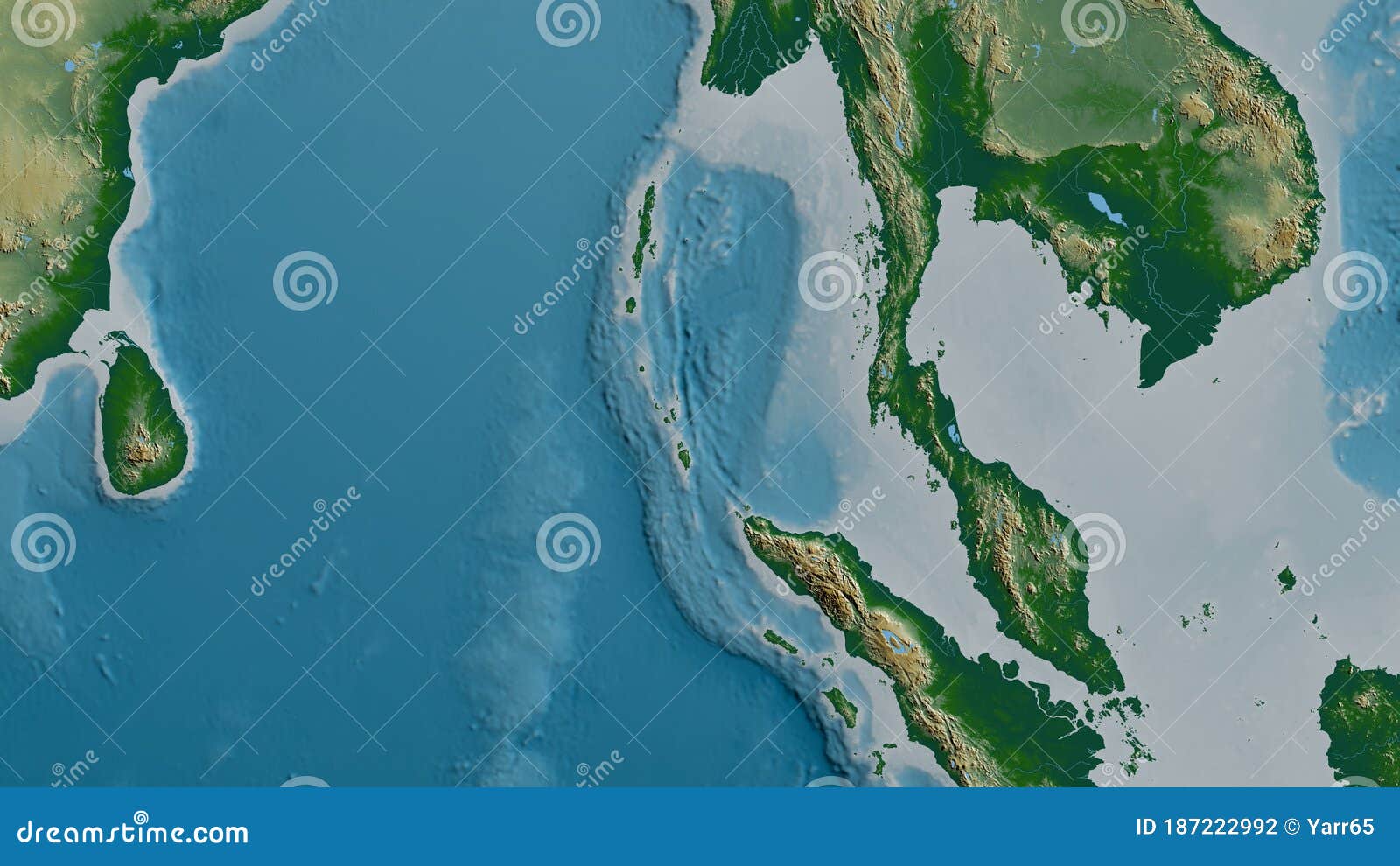Burma Tectonic Plate - Raster. Physical Stock Illustration ...