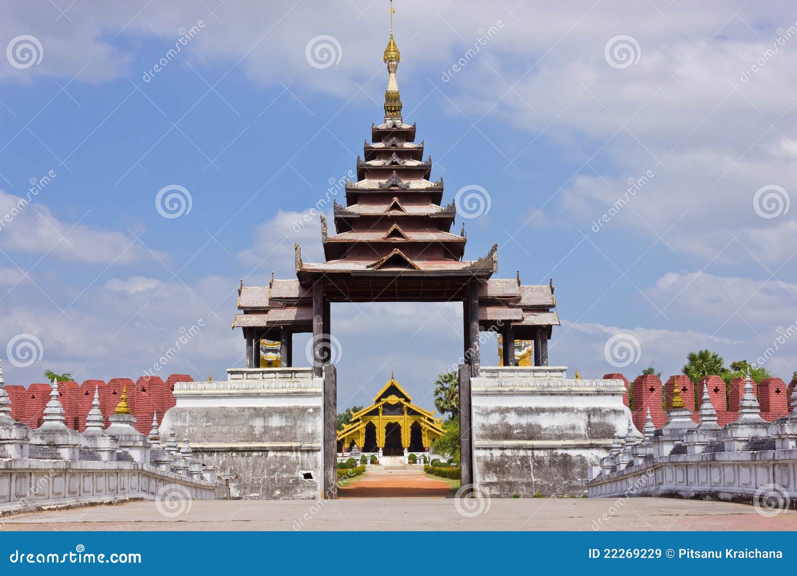Burmese architecture. stock image. Image of exterior - 22269229