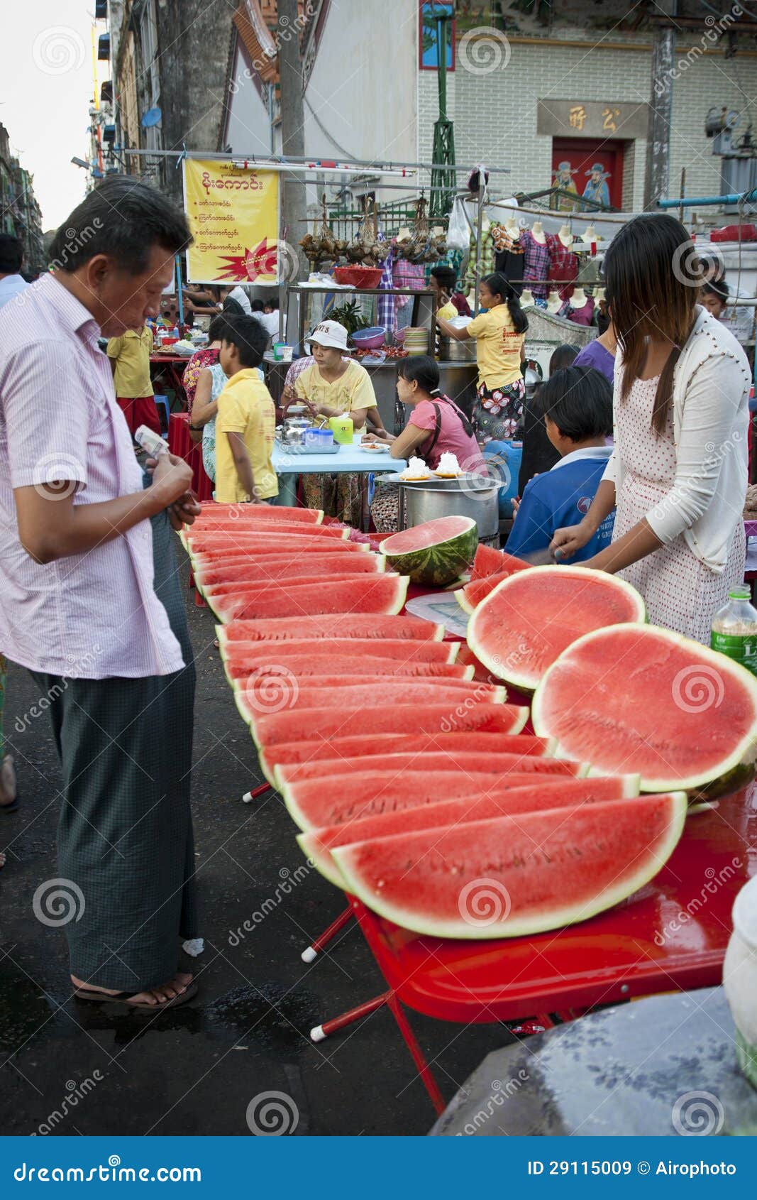 Burmese market editorial stock image. Image of burmese - 29115009