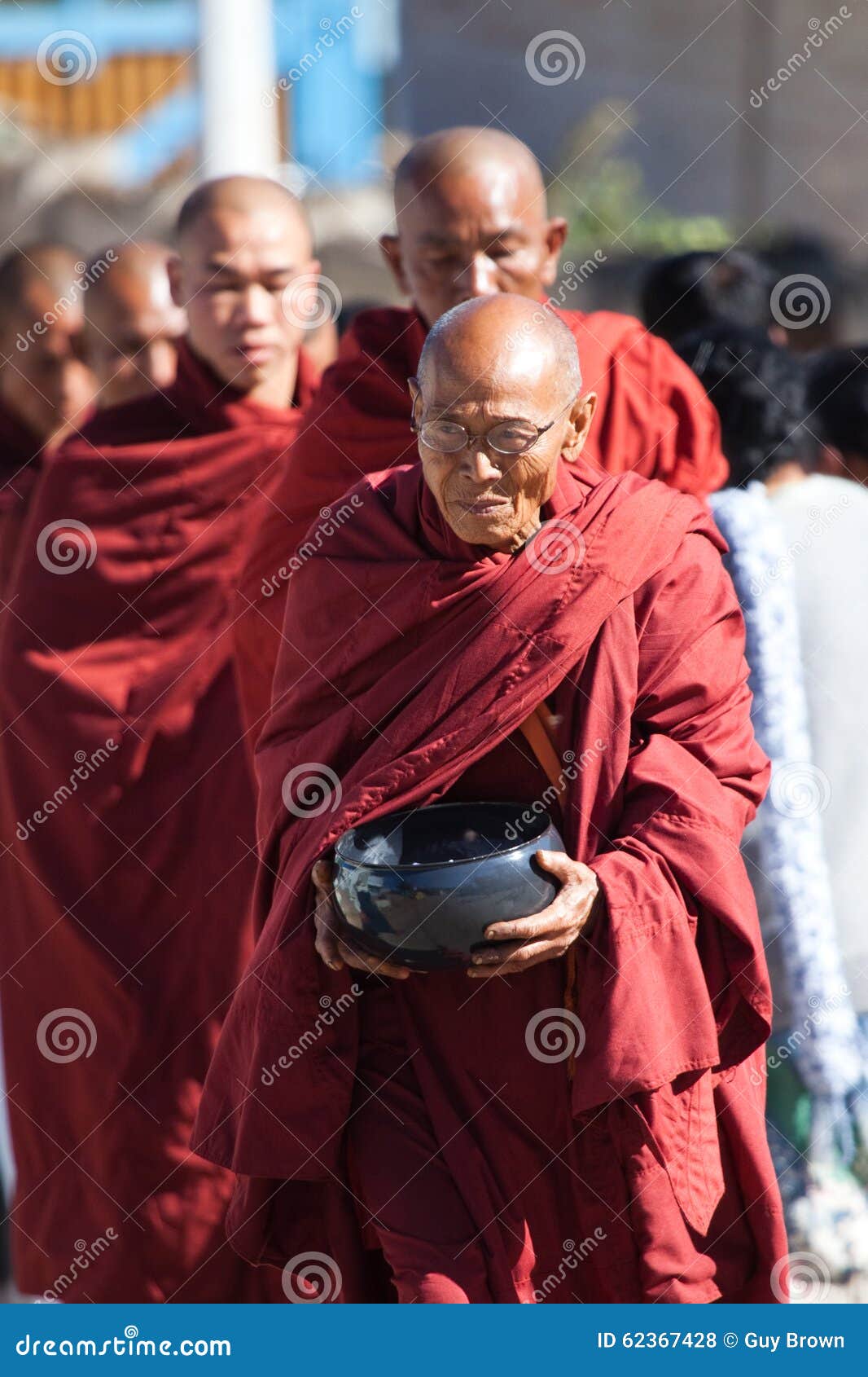 Burmese Monks editorial stock photo. Image of monk, asian - 62367428