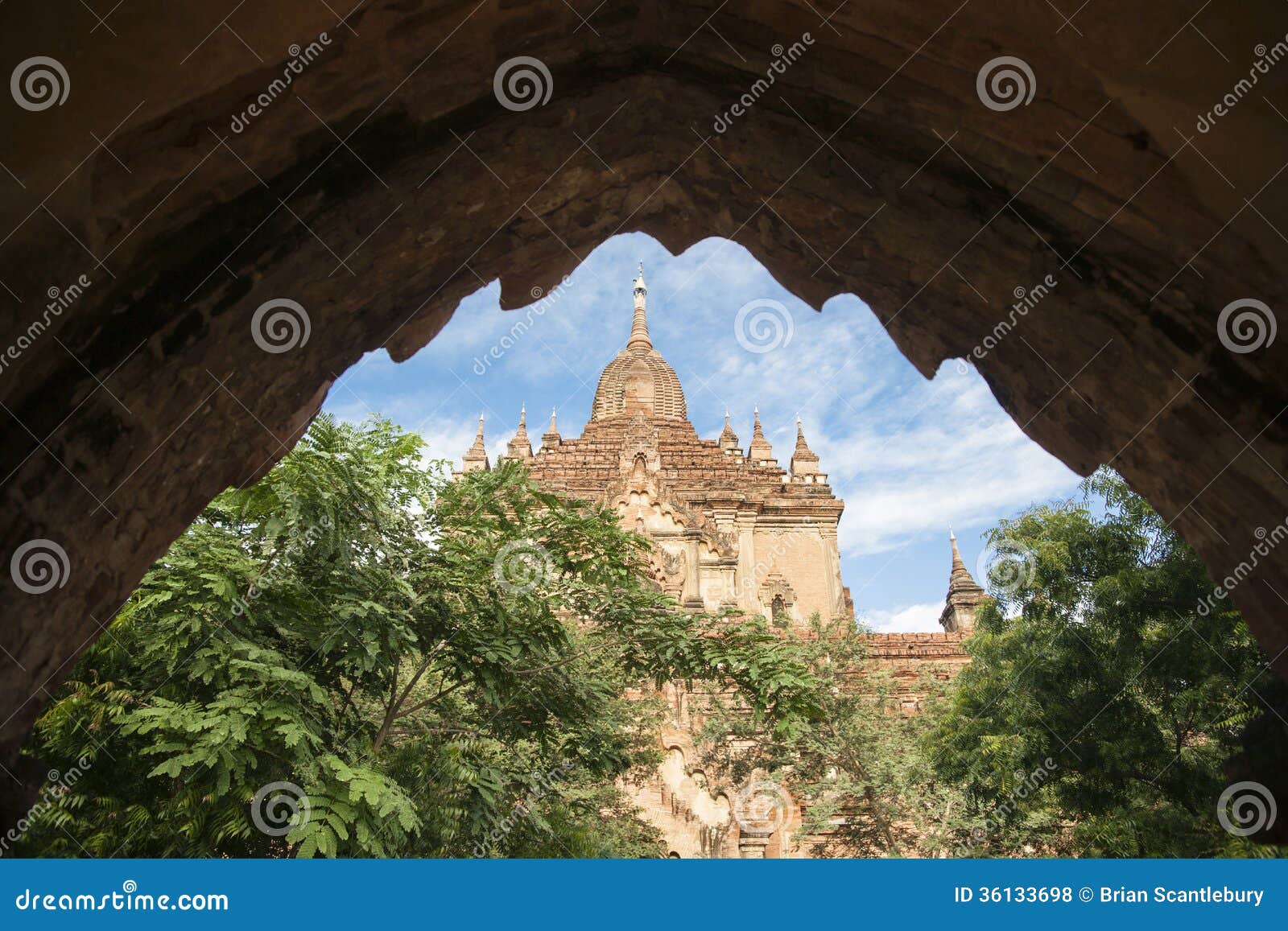 Burmese pagoda. stock photo. Image of burmese, ancient - 36133698