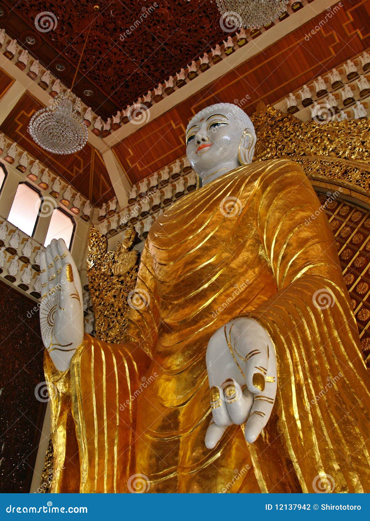 Burmese Standing Buddha stock photo. Image of culture - 12137942