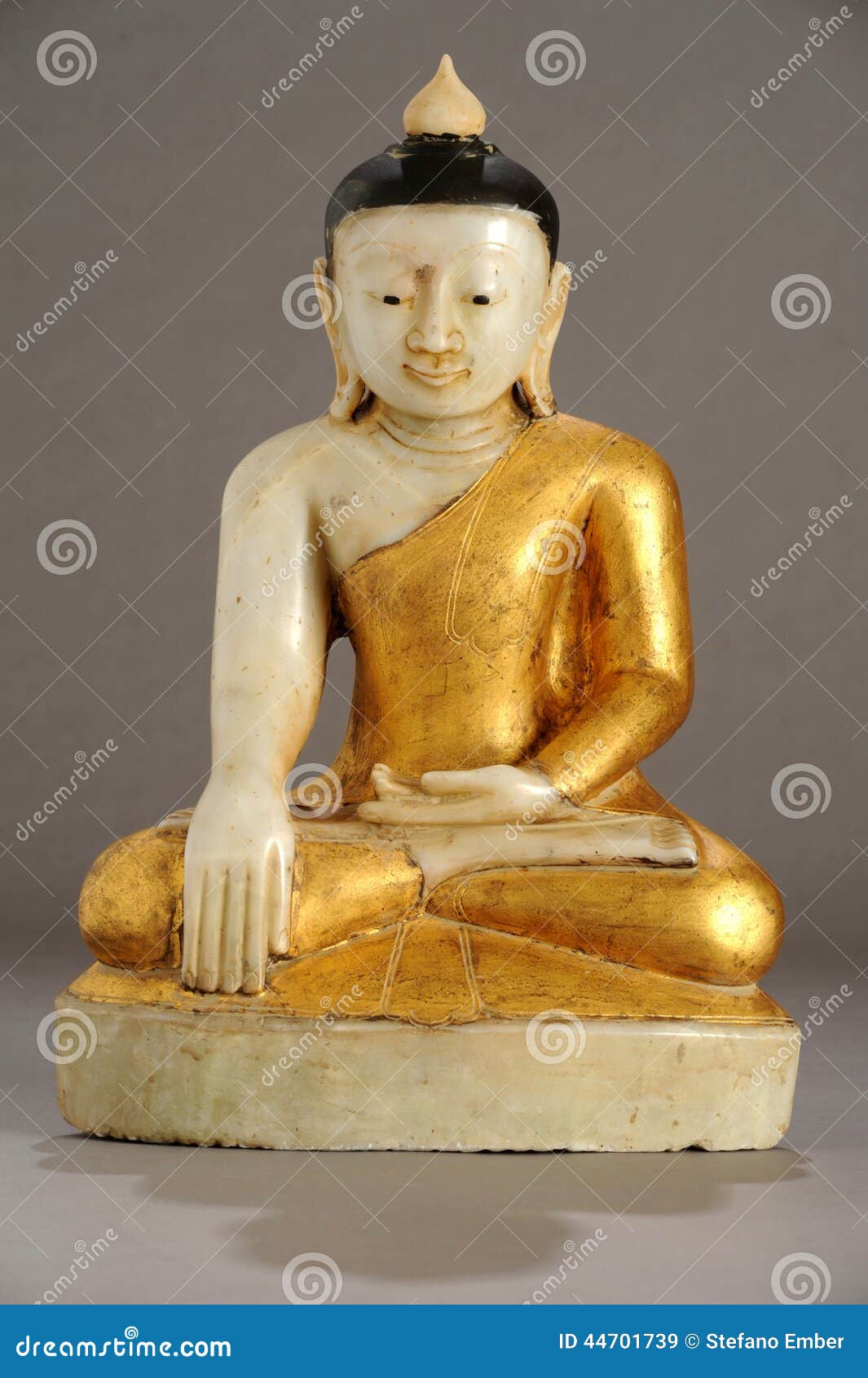 Burmese statue of Buddha stock image. Image of antique - 44701739