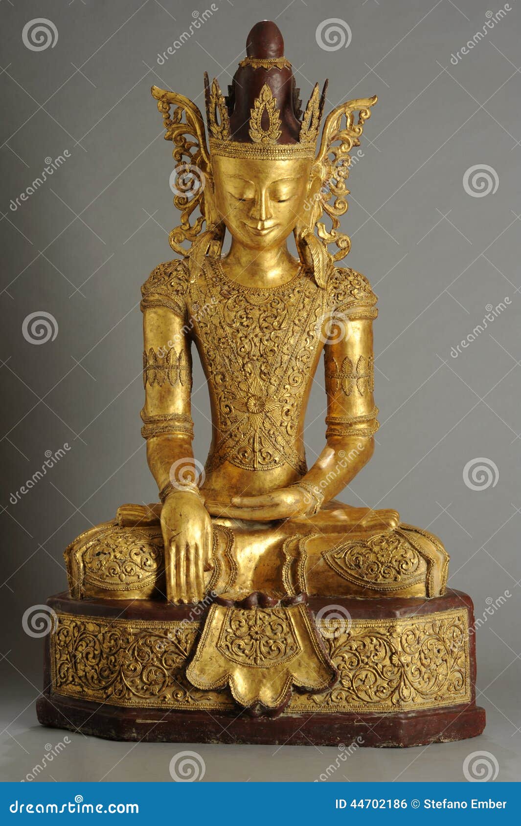 Burmese statue of Buddha stock photo. Image of natural - 44702186