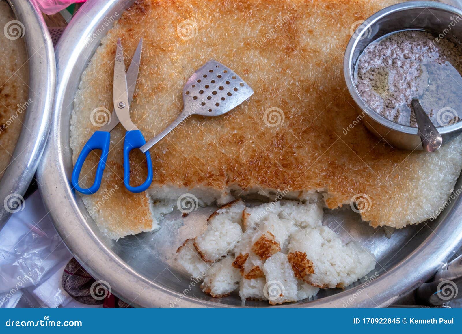 Burmese Sticky Rice Pudding Stock Image - Image of market, sugar: 170922845
