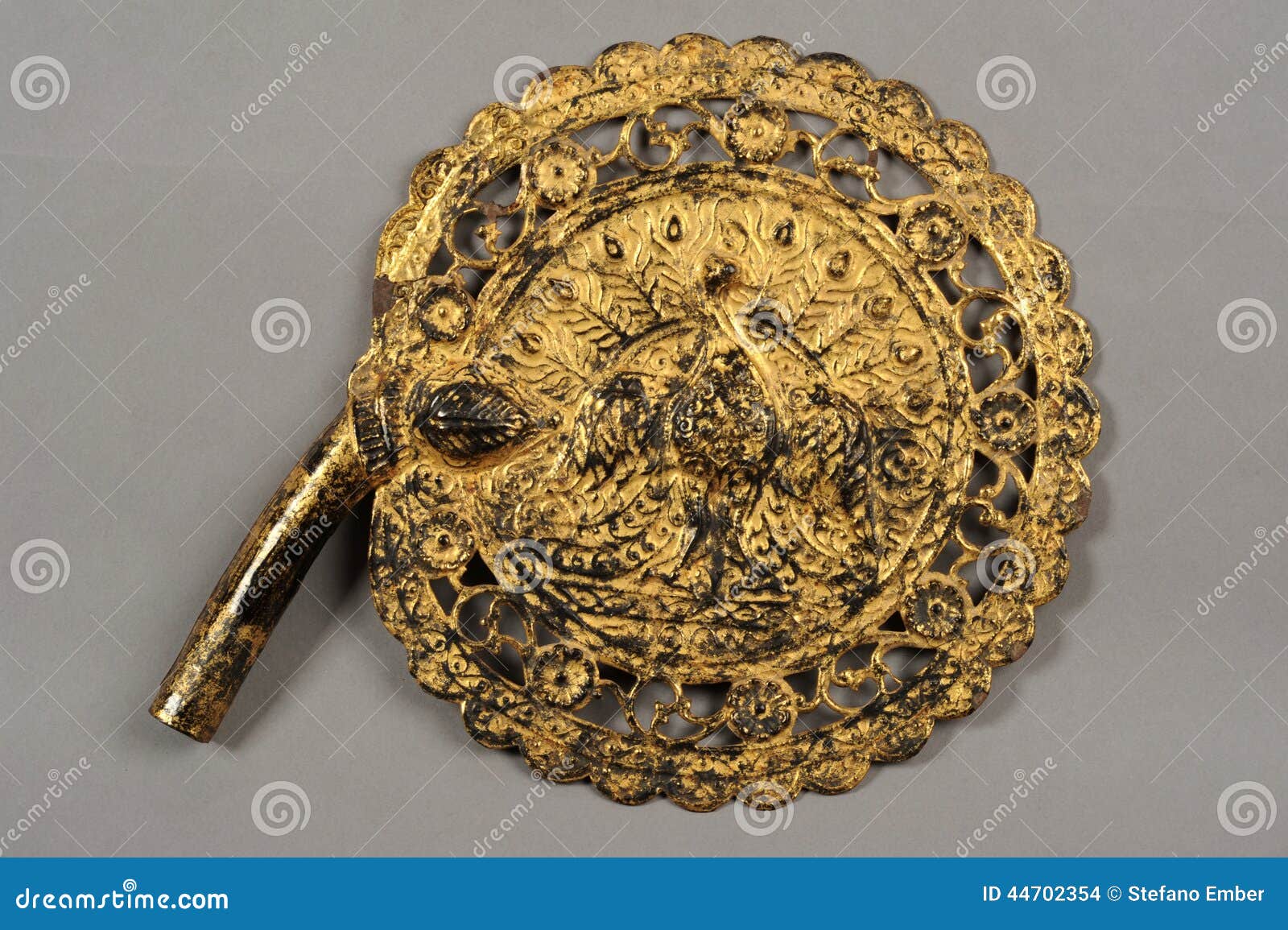 Burmese wooden hand fan stock photo. Image of fragility - 44702354