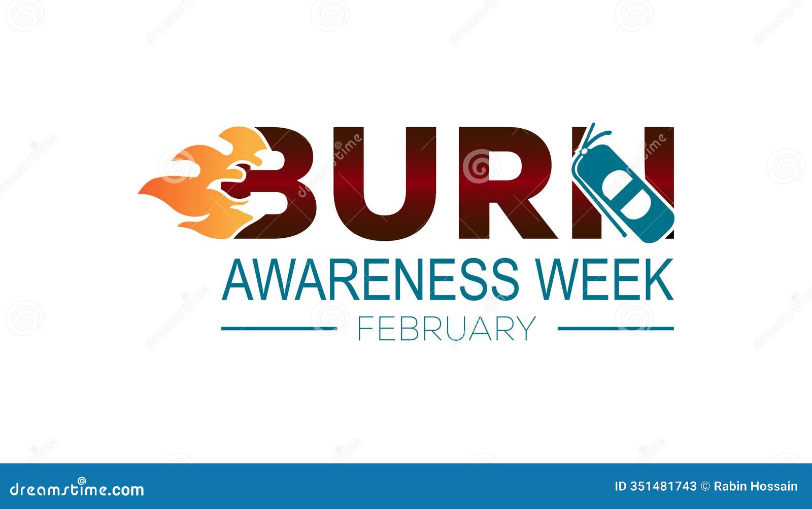 Burn Awareness Week Creative Concept Design. Stock Vector ...