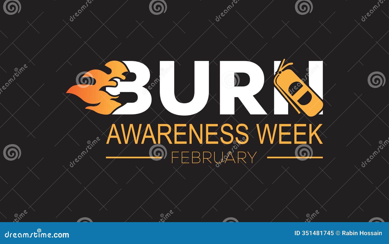 Burn Awareness Week Creative Concept Design. Stock Vector ...