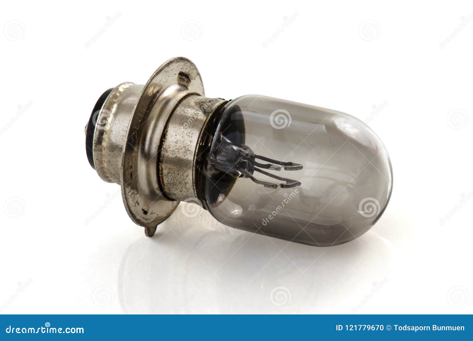 Burn Bulb on White Background Stock Photo - Image of burnt, damage ...