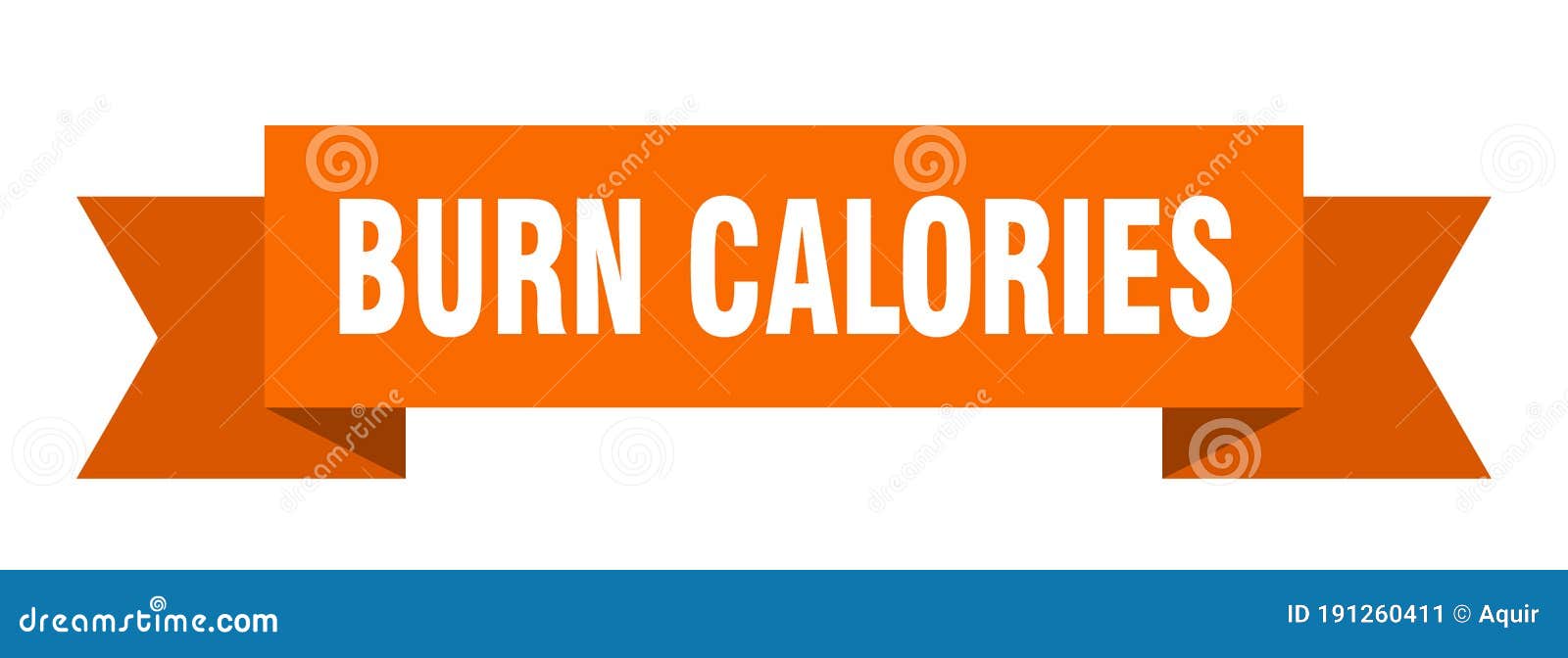 Burn calories ribbon. stock vector. Illustration of calories - 191260411