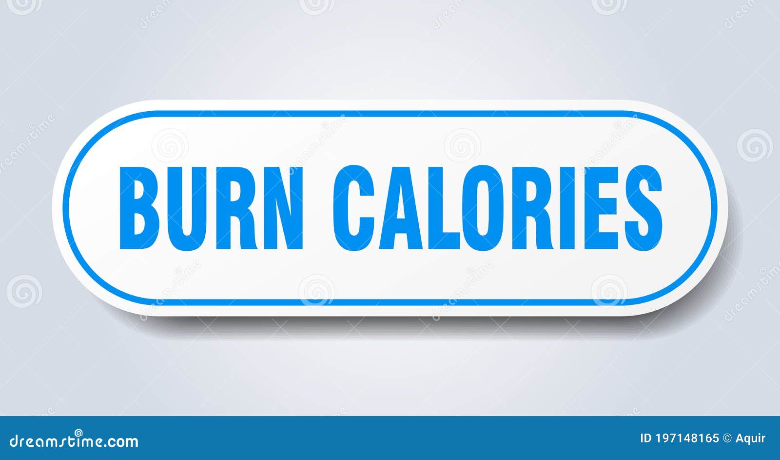 Burn calories sticker. stock vector. Illustration of price - 197148165
