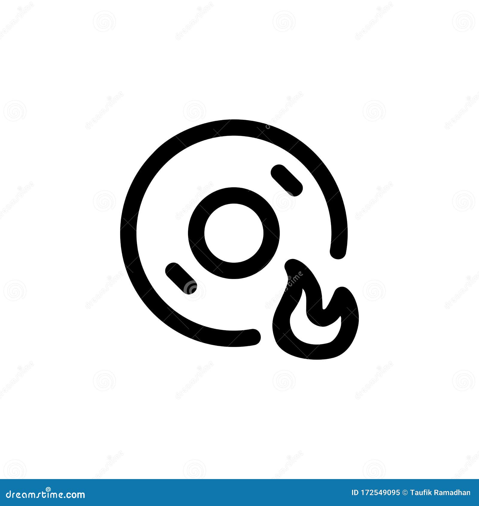 Burn Disc Icon. Perfect for Application, Web, Logo and Presentation ...