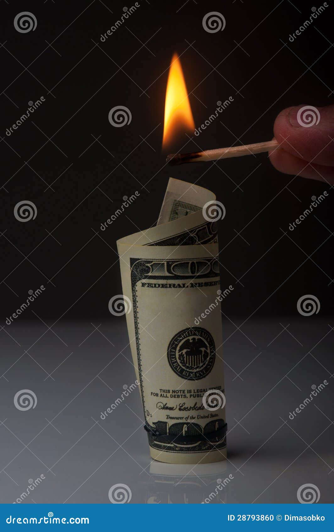 Burn Dollar Bill Stock Photos - Download 740 Royalty Free Photos
