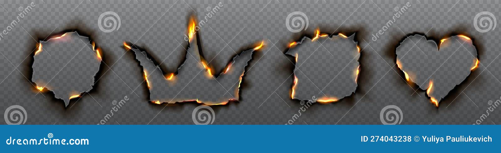 Corner Fire Glow With Fiery Sparks, Particles Vector Illustration ...