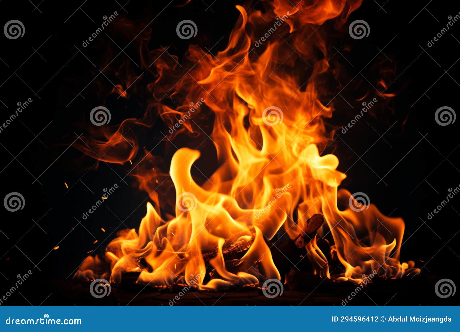 Burn Effect Pattern with a Fiery Blaze and Torch Backdrop Stock ...