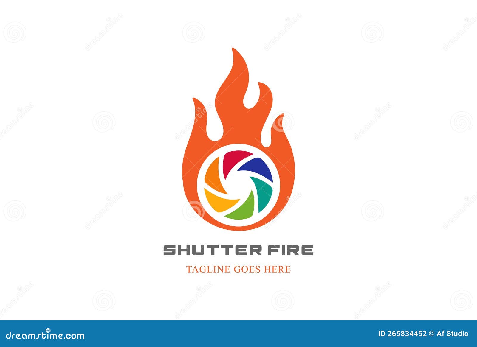 Burn Fire Flame Shutter Lens Aperture Camera Photography Logo Design ...