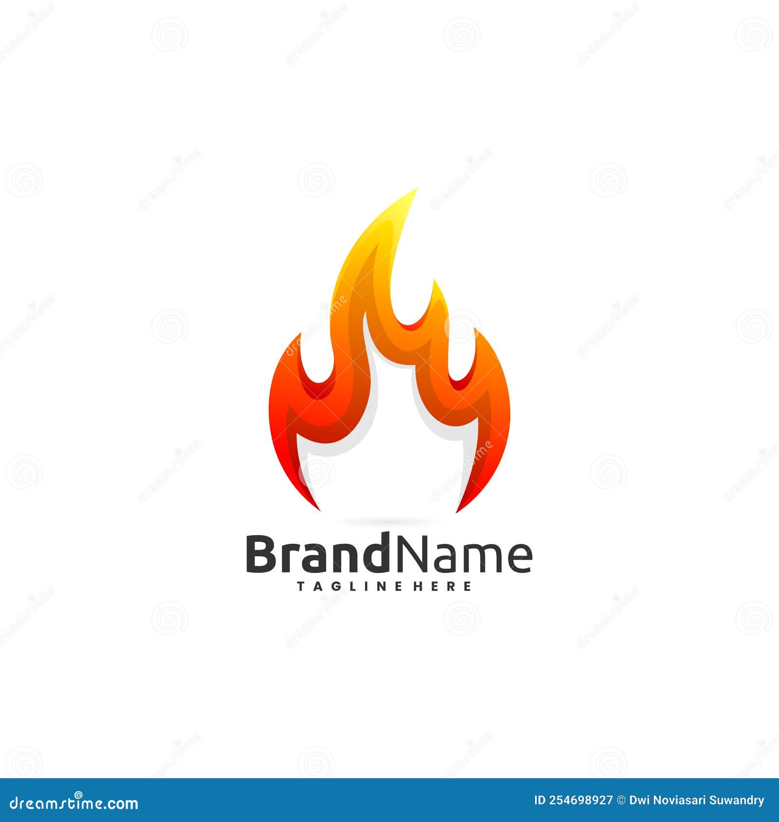 Burn Fireing Logo Design Combination Concept Stock Vector ...