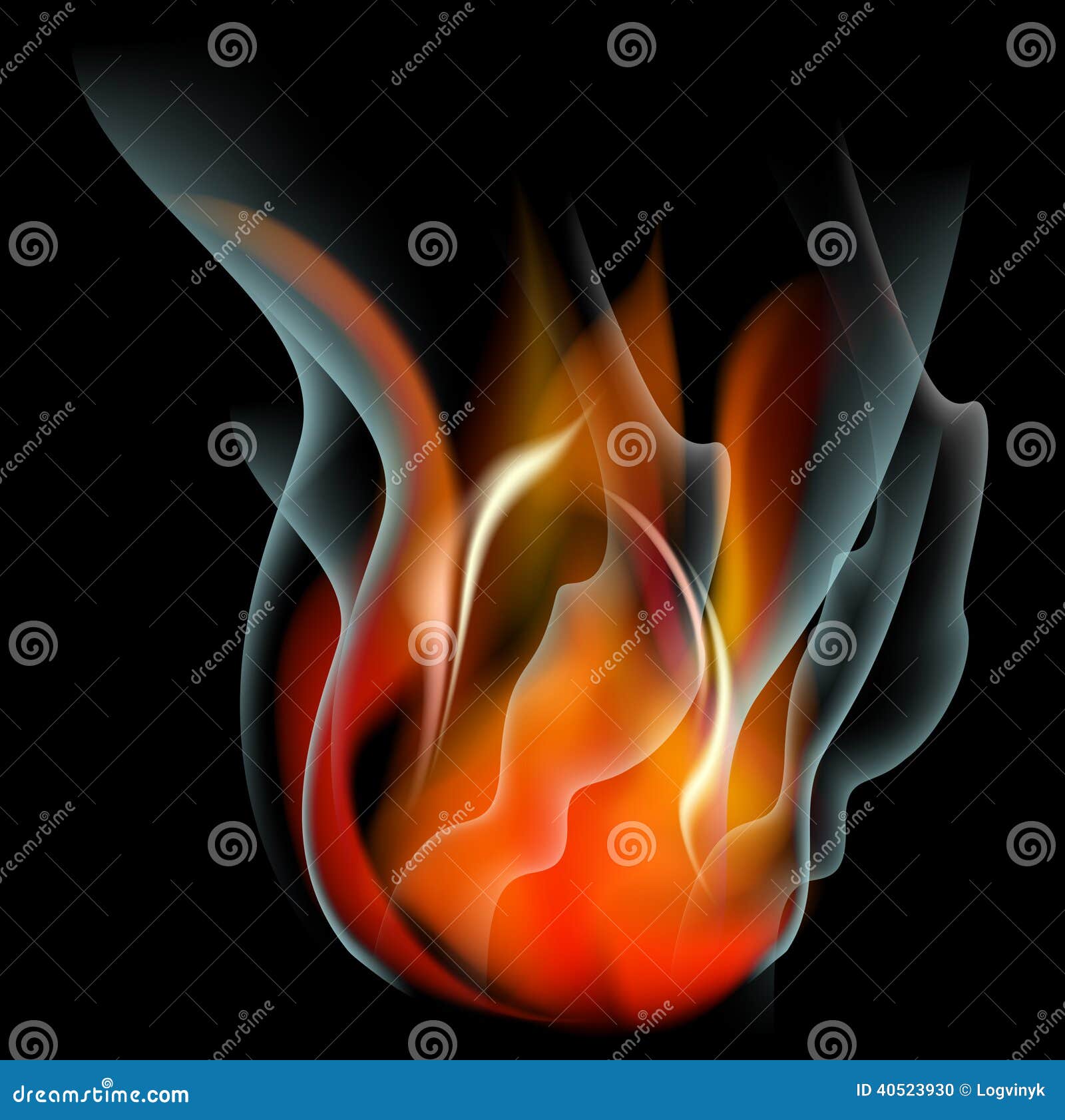 Burn Flame Fire Abstract Background Stock Illustration - Illustration ...