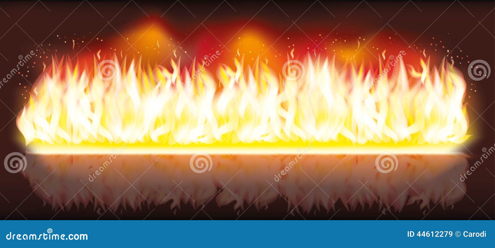Burn flame fire banner stock vector. Illustration of magic - 44612279