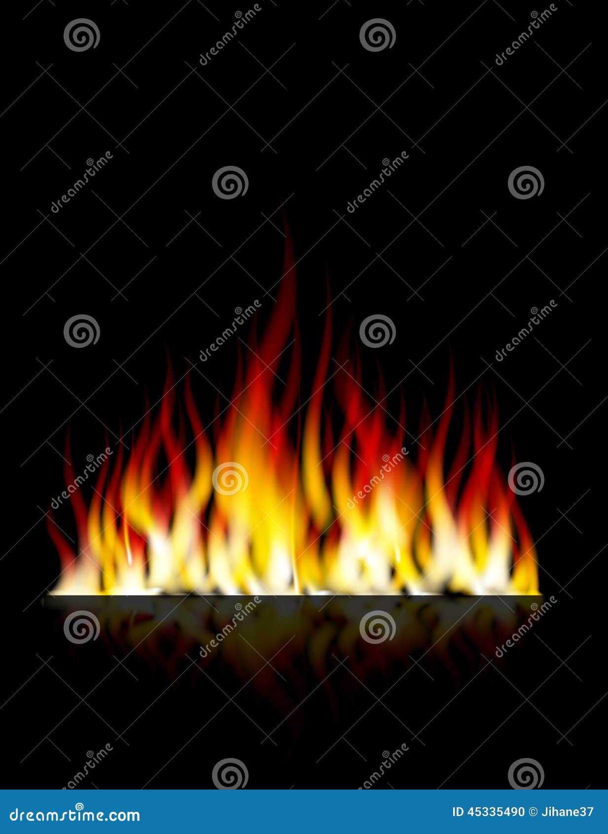 Burn Flame Fire for You Design Stock Illustration - Illustration of ...