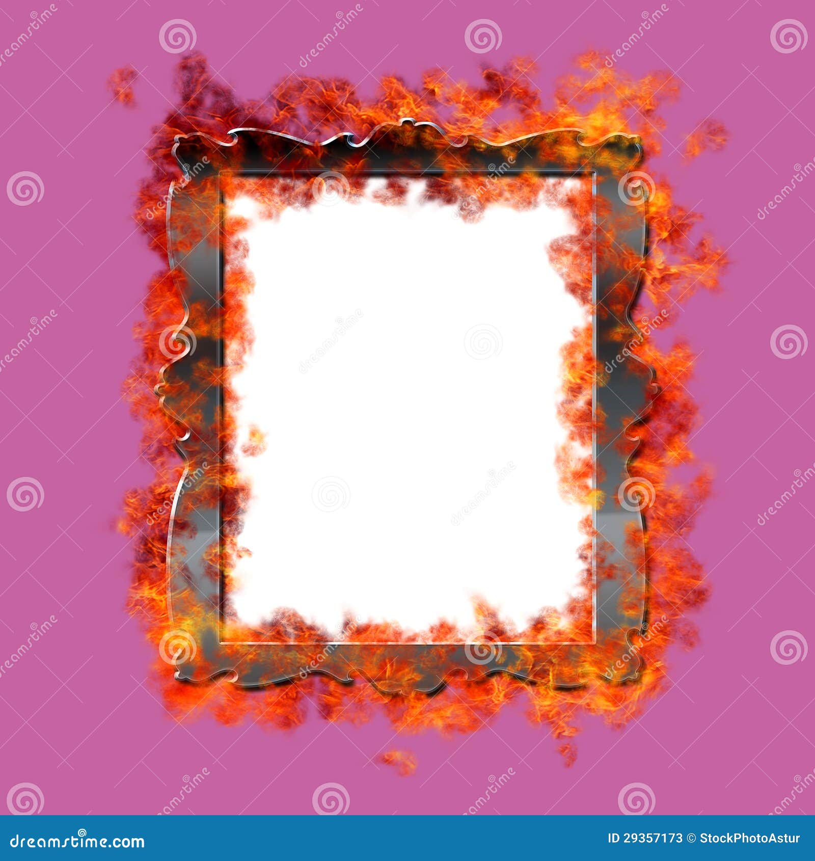Burn frame. stock illustration. Illustration of fire - 29357173