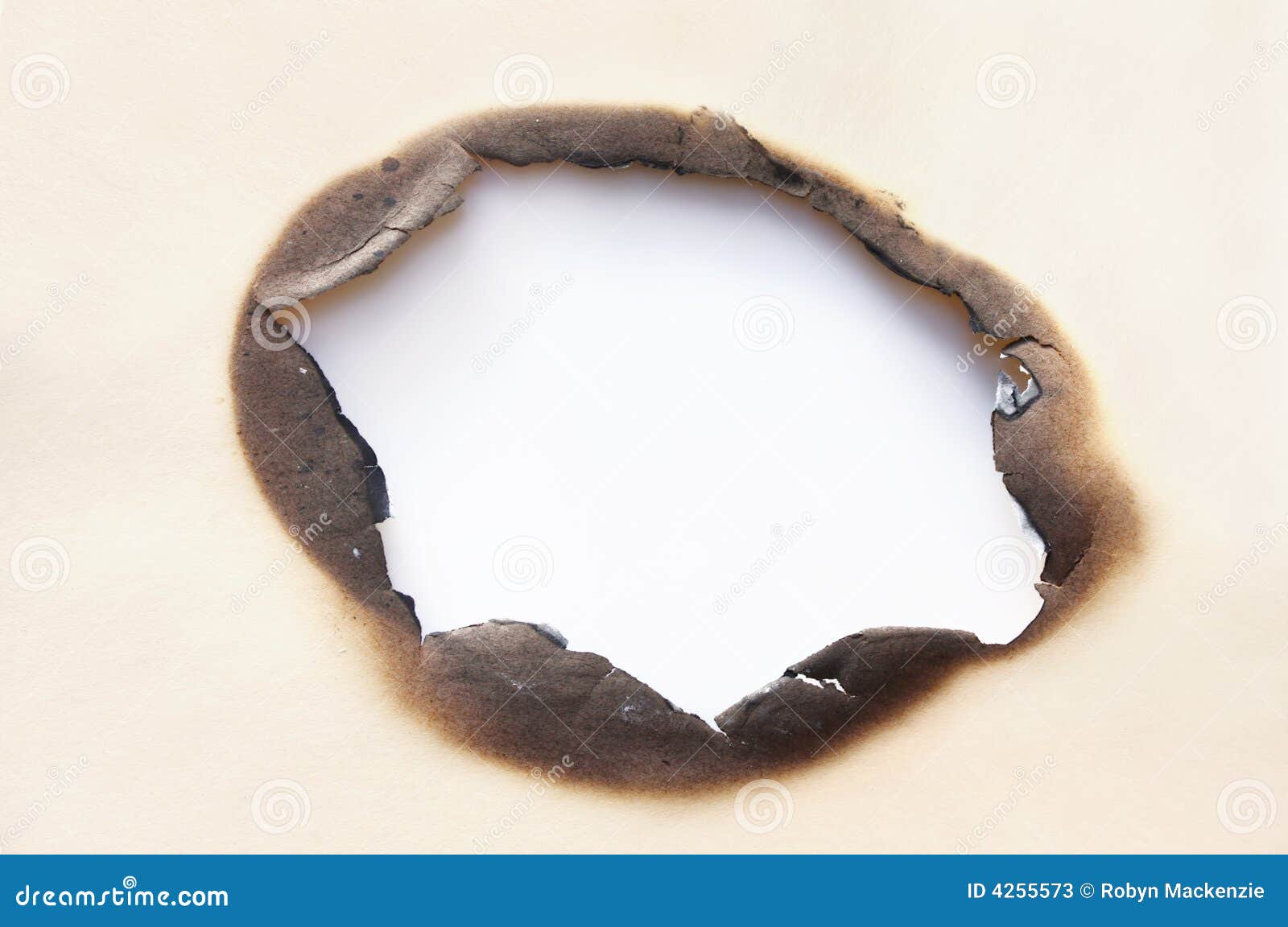 Burn Hole stock image. Image of stained, hole, frame, circle - 4255573