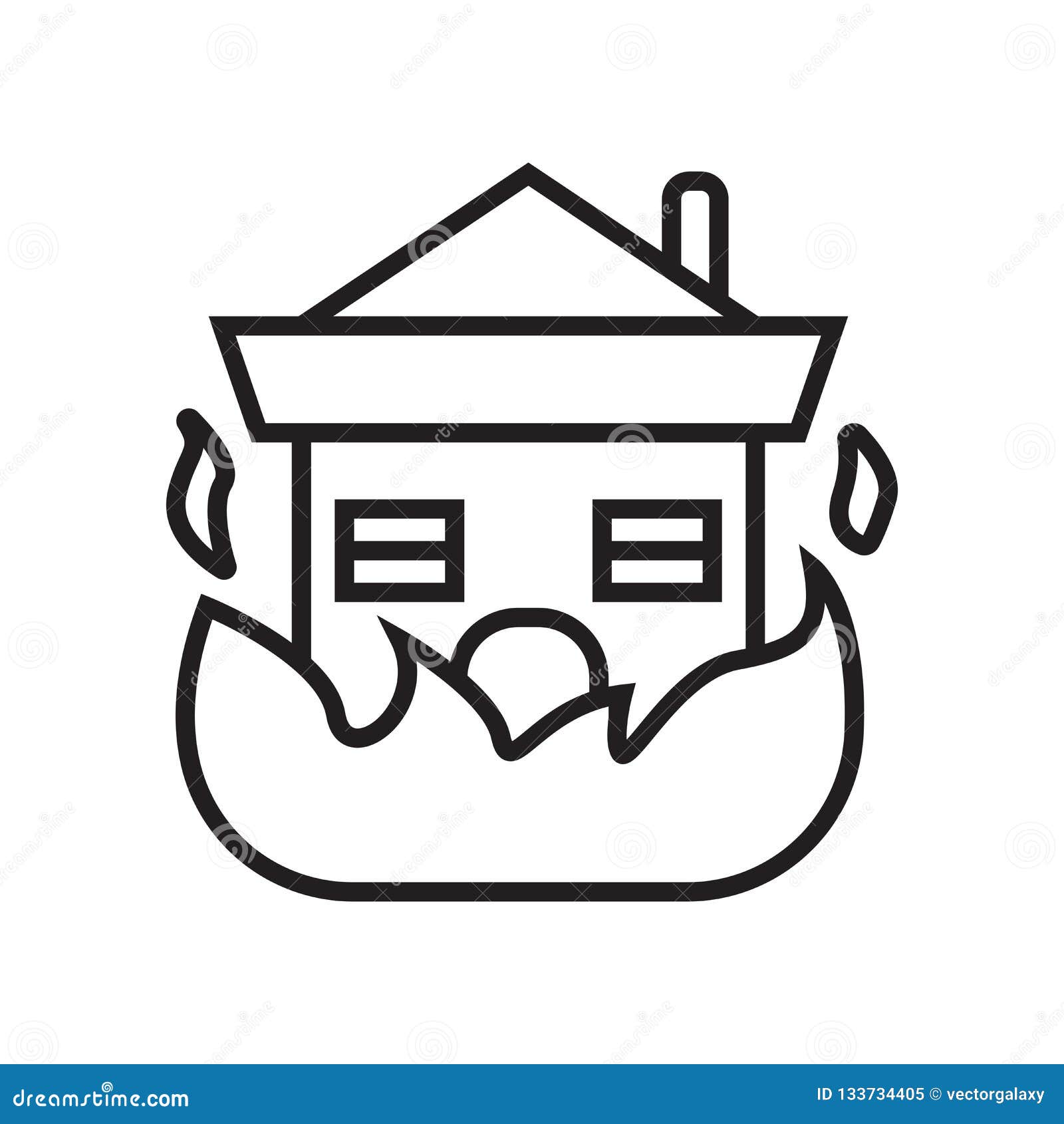 Burn Icon With Suit And Tie Icon Its Represent Executive Burn Logo ...