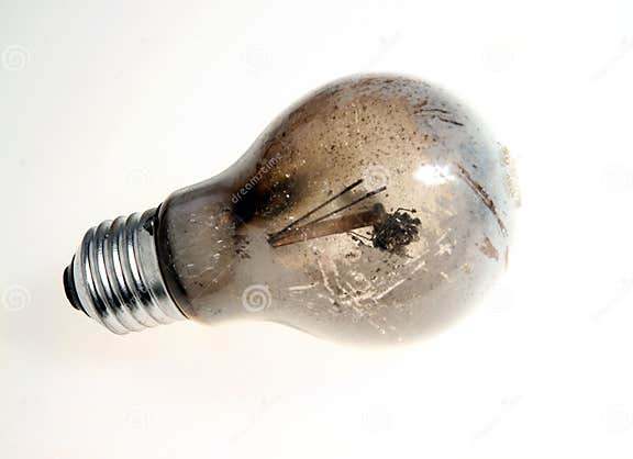 Burn-out broken light bulb stock image. Image of burnt - 3638101