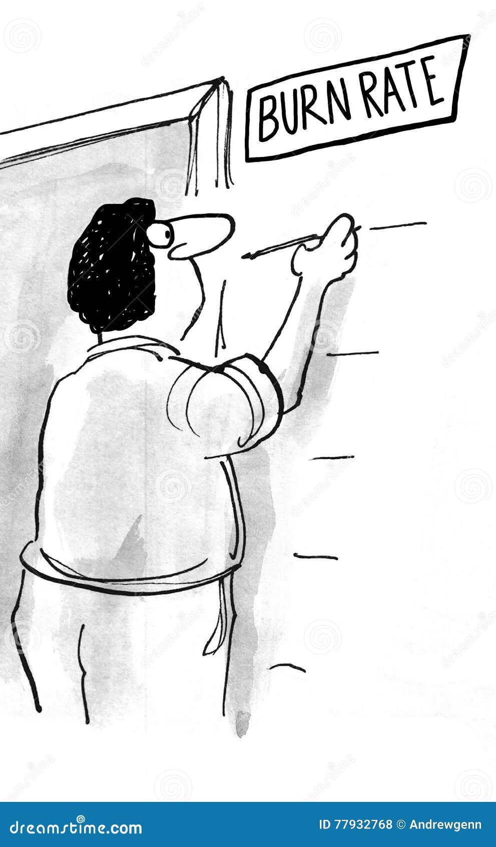 Burn rate stock illustration. Illustration of risky, preparation - 77932768