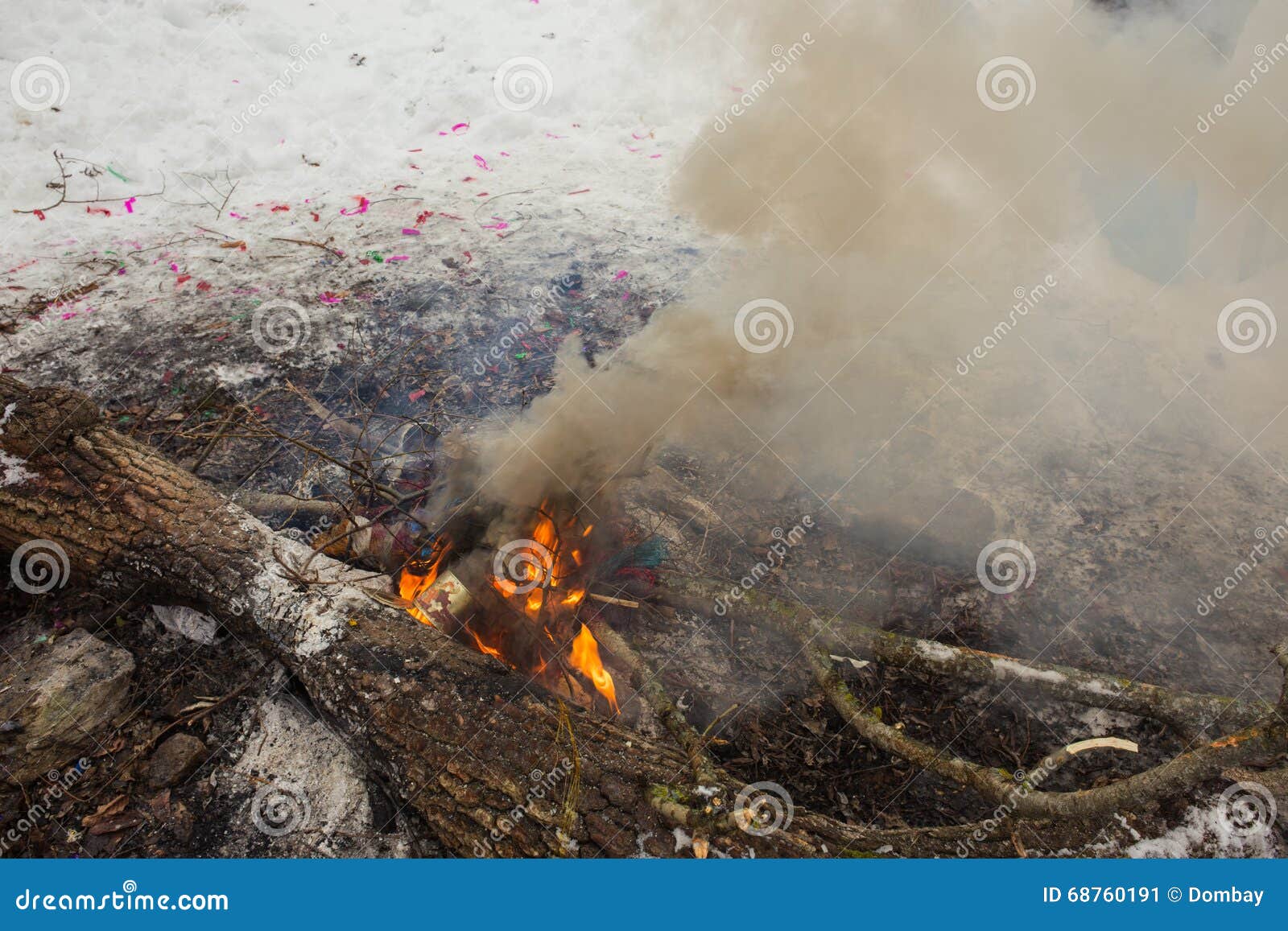 Burn Refuse in Nature, Cleaning and Waste Incineration after the Stock ...