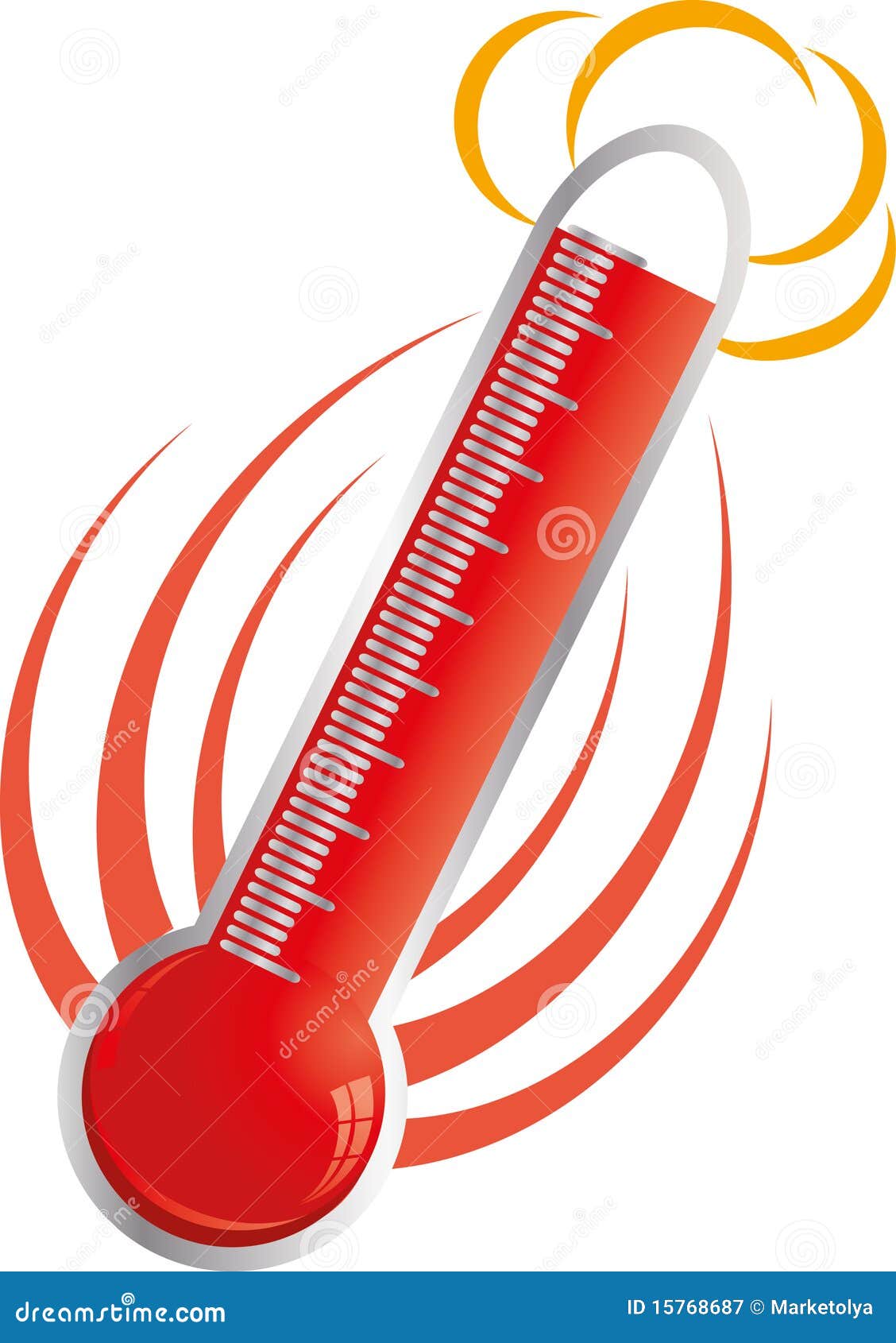 Burn thermometr stock vector. Illustration of breaking - 15768687