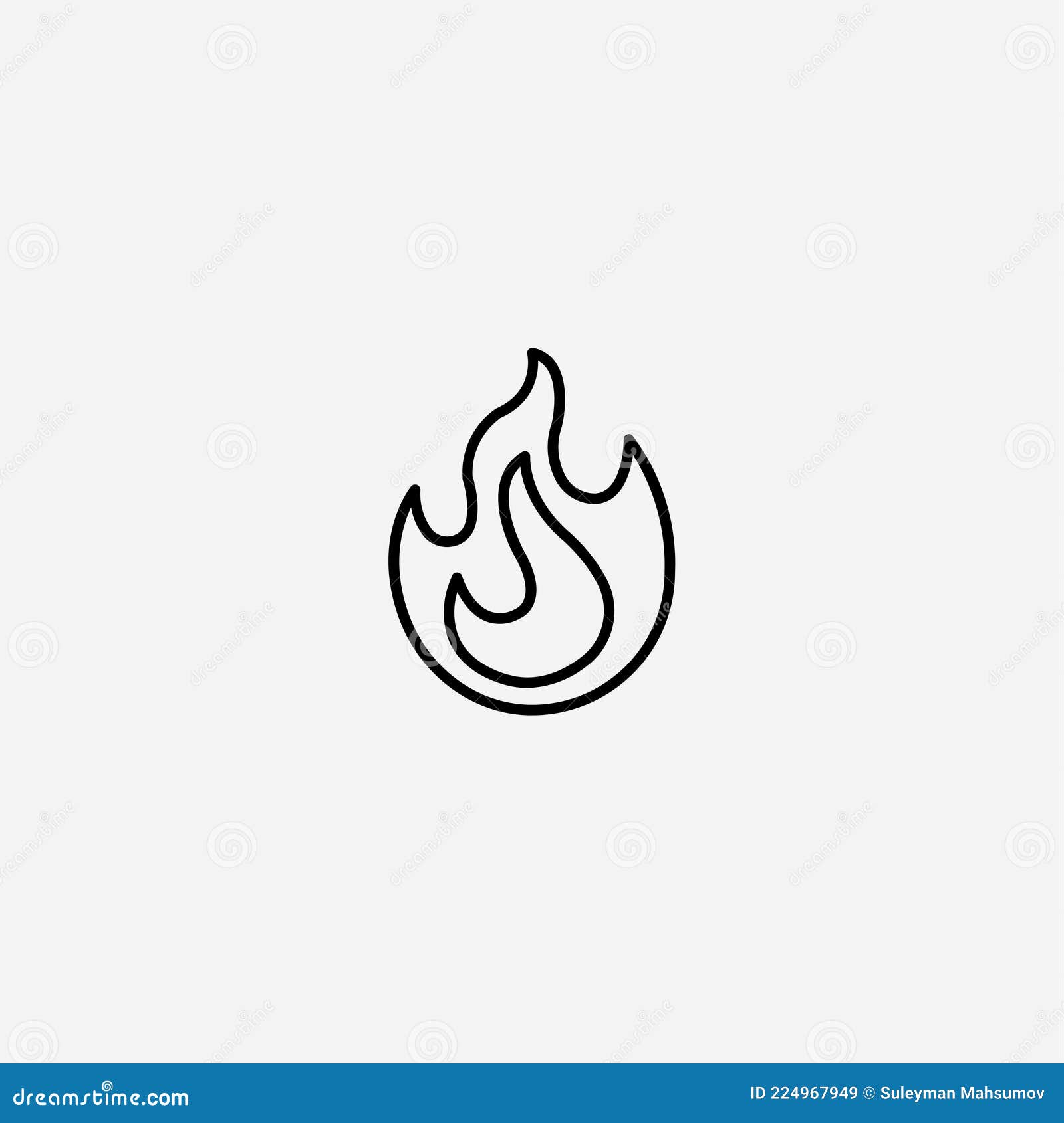 Burn Vector Icon Sign Symbol Stock Vector - Illustration of vector ...