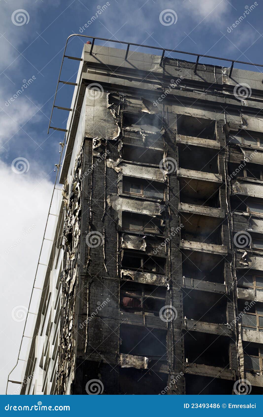 Burned Building stock photo. Image of structure, built - 23493486