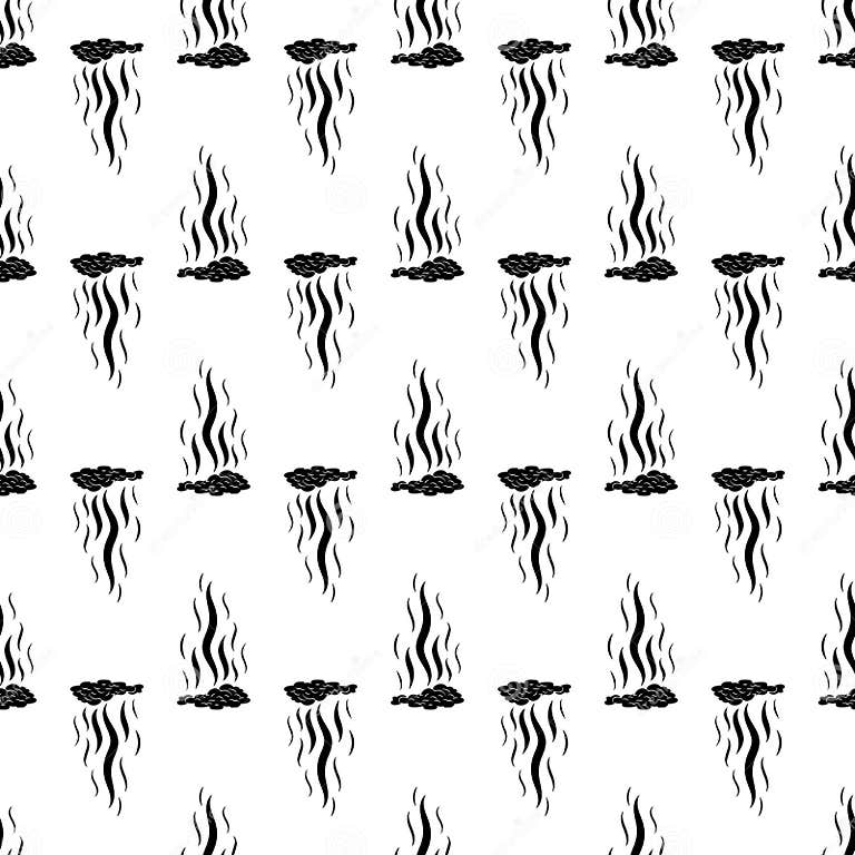 Burned Campfire Pattern Seamless Vector Stock Vector - Illustration of ...