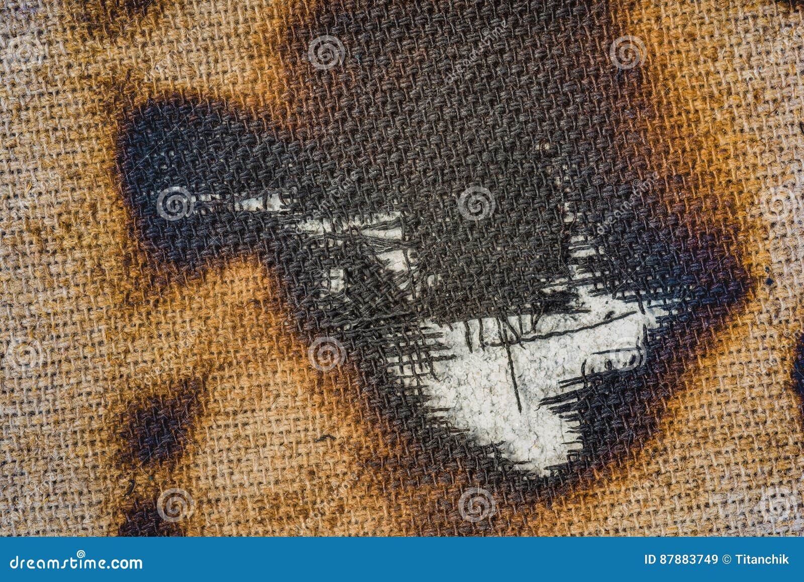 Burned canvas stock image. Image of aged, incinerate - 87883749