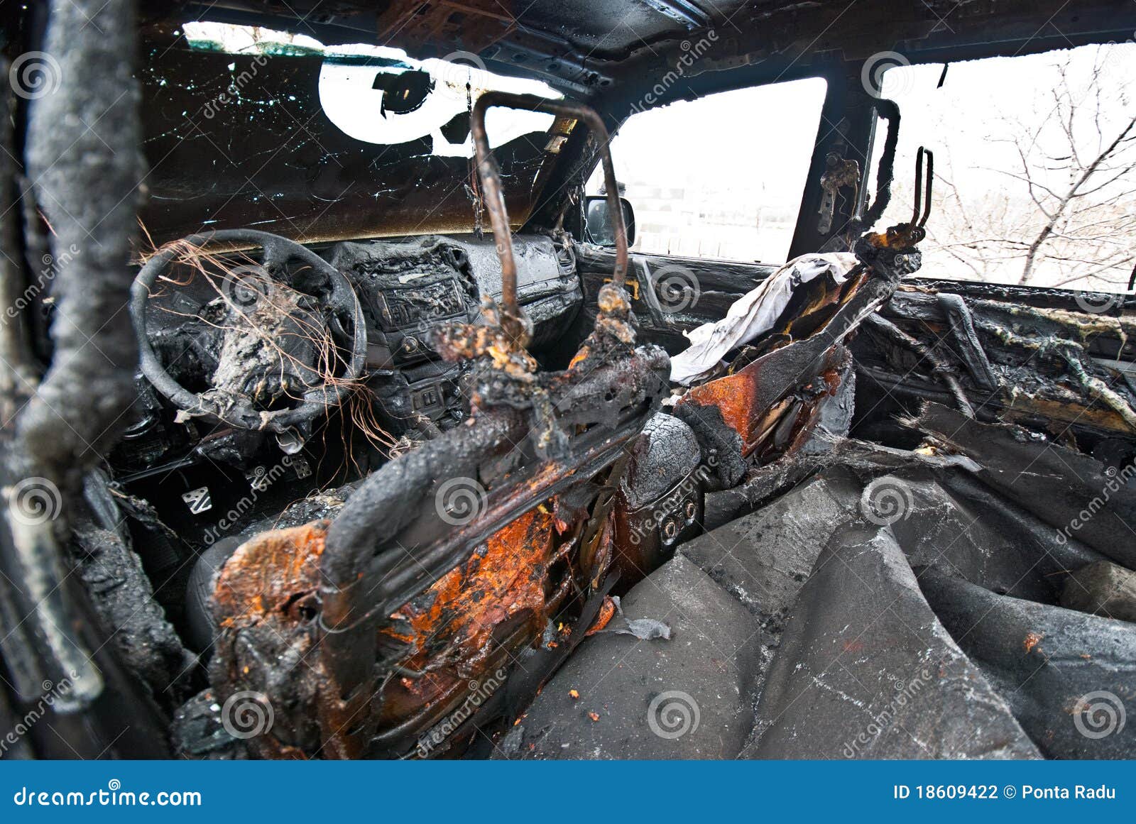 Burned car stock photo. Image of wreck, burned, vehicle - 18609422