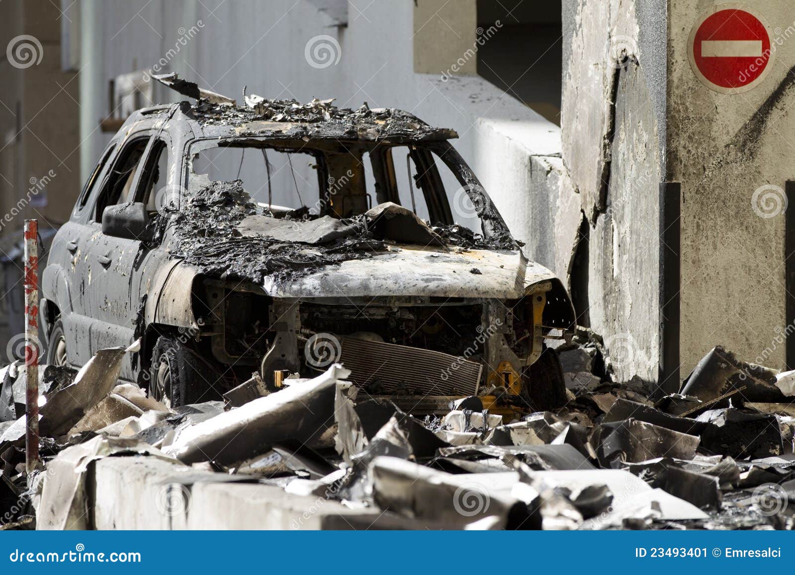 Burned Car stock image. Image of destruction, rust, rusty - 23493401