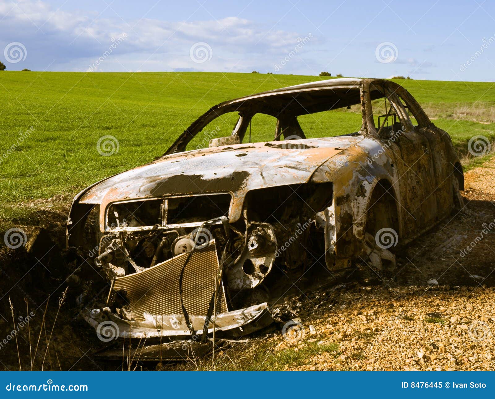 Burned car stock image. Image of stealing, auto, robbery - 8476445