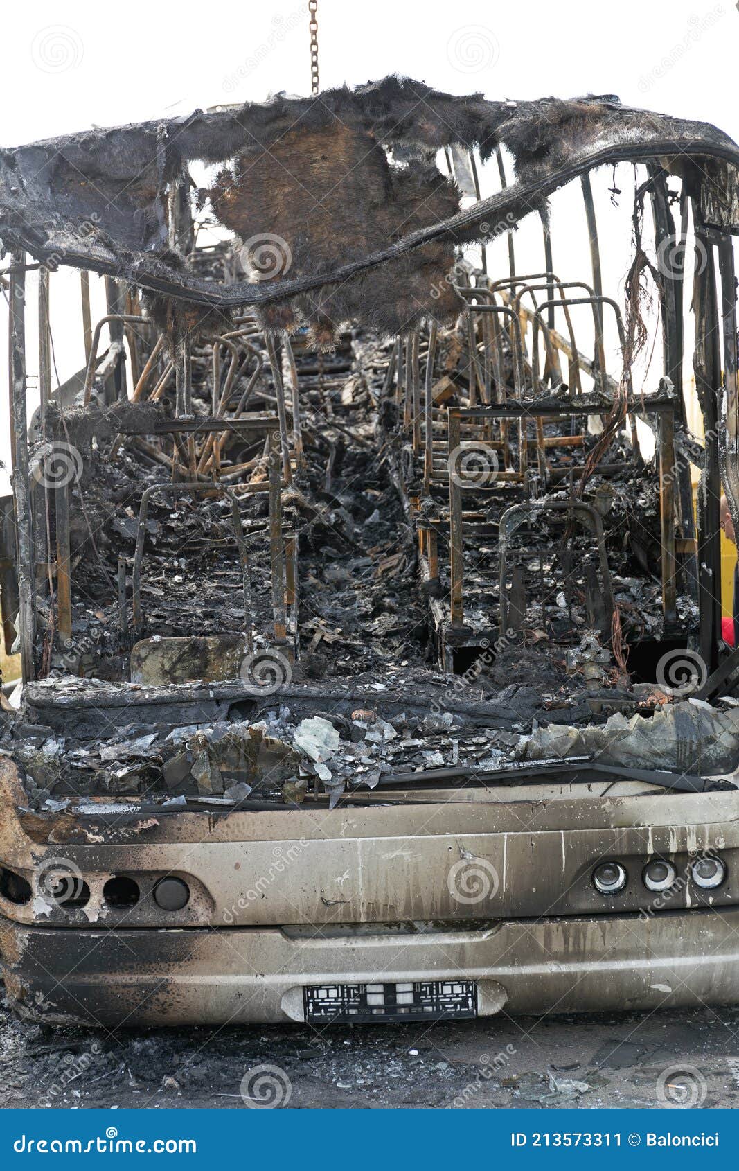 Coach Interior Damage stock image. Image of interior - 213573311